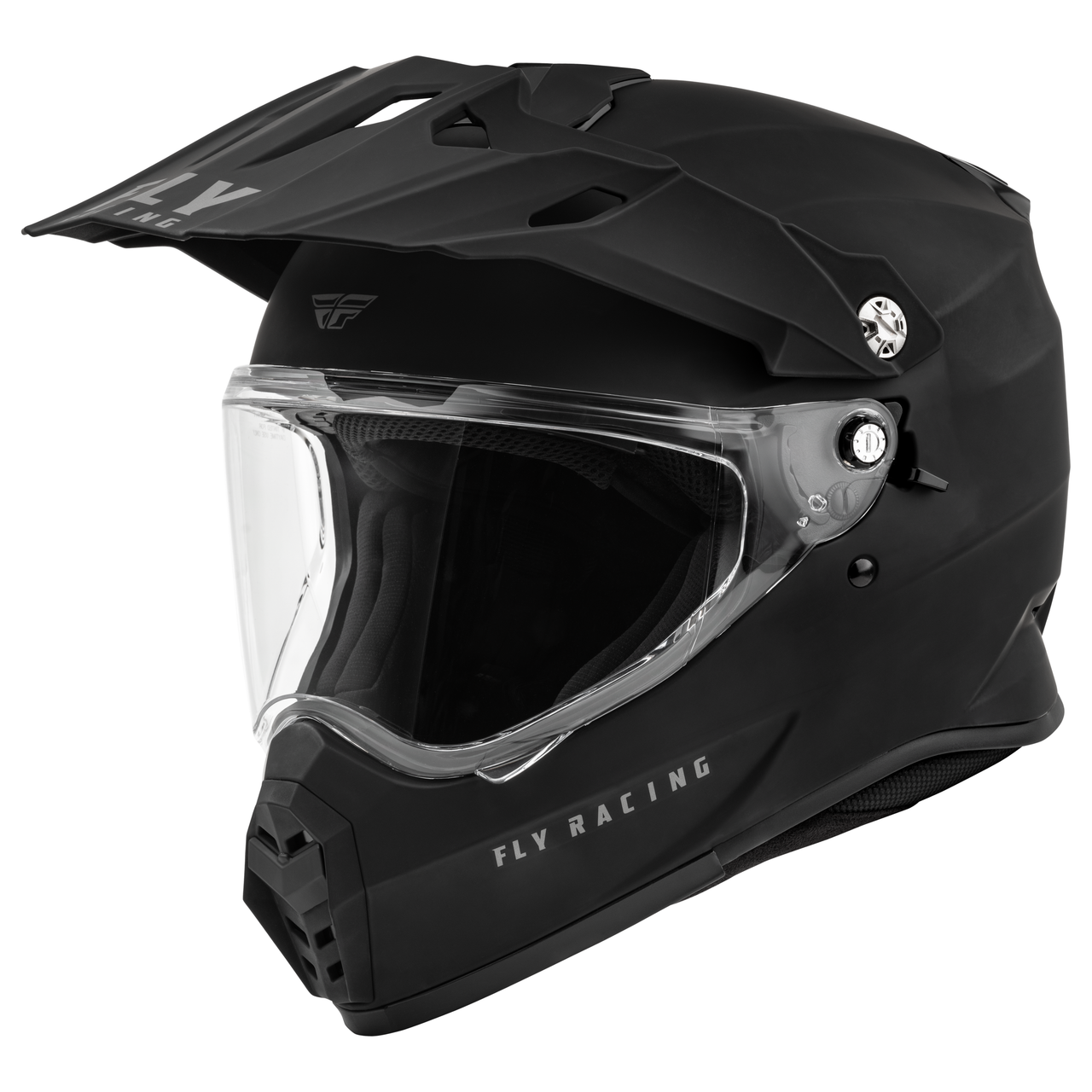 Fly Trekker Pulse Helmet Matt Black - bigmotoequipshop.com